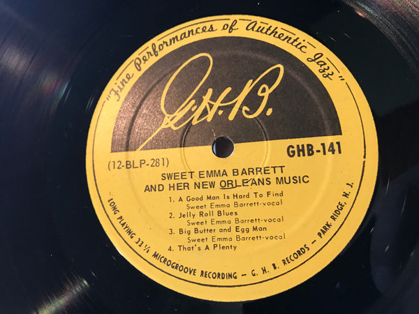 Emma Barrett – Sweet Emma Barrett And Her New Orleans Music (LP, Album ...