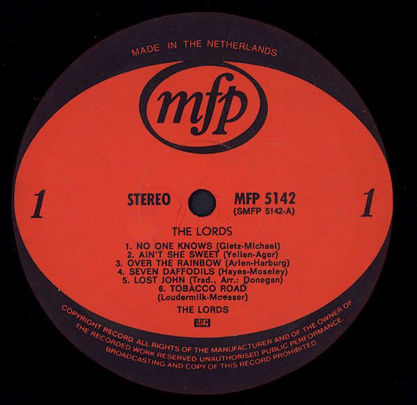 The Lords – The Lords (LP, Comp) – akerrecords.nl