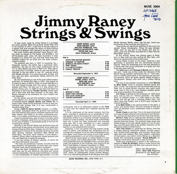 Jimmy Raney – Strings & Swings (LP, Album) – akerrecords.nl