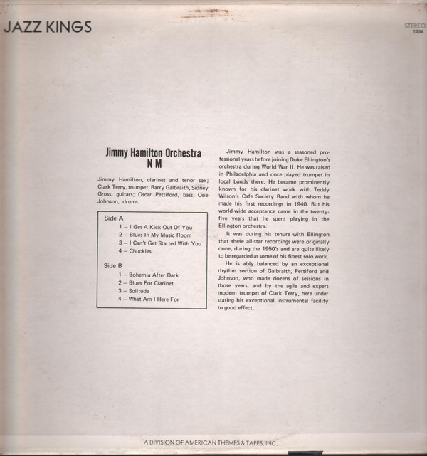 Jimmy Hamilton And His Orchestra – Jimmy Hamilton – Clarinet (LP ...