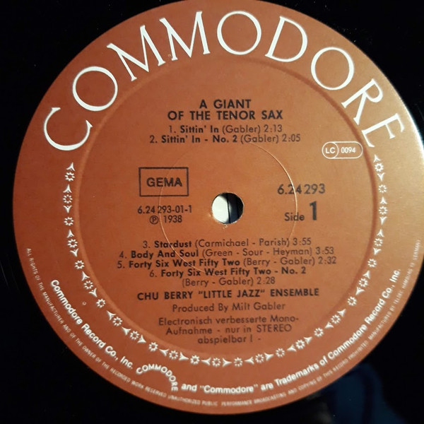 Leon “Chu” Berry – A Giant Of The Tenor Sax 1938 And 1941 (LP, Comp ...