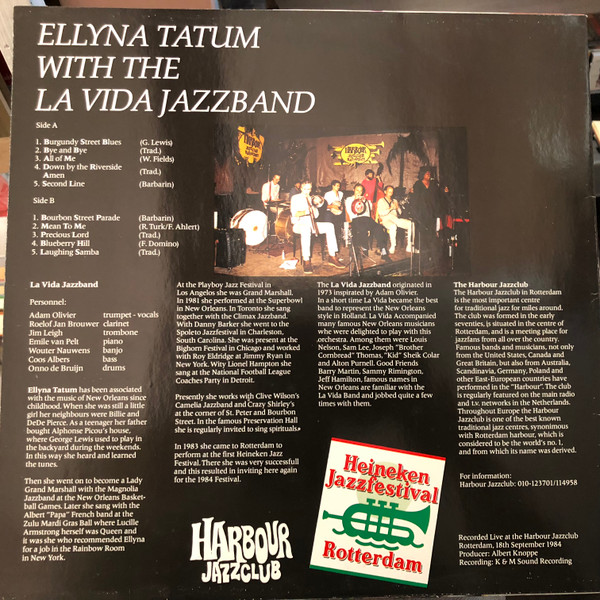 La Vida Jazz Band, Ellyna Tatum – Ellyna Tatum With The La Vida ...