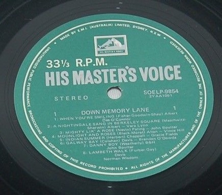 Various – Down Memory Lane (LP, Comp) – akerrecords.nl