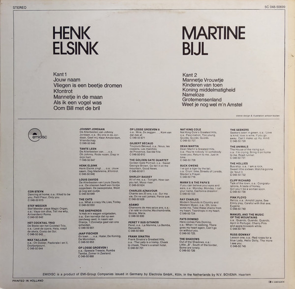 Henk Elsink / Martine Bijl – Henk Elsink / Martine Bijl (LP, Comp ...