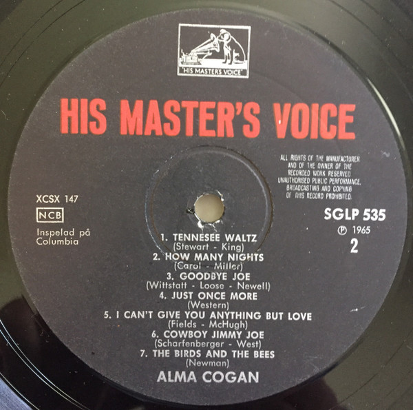 Alma Cogan – Alma Cogan (LP, Comp) – akerrecords.nl