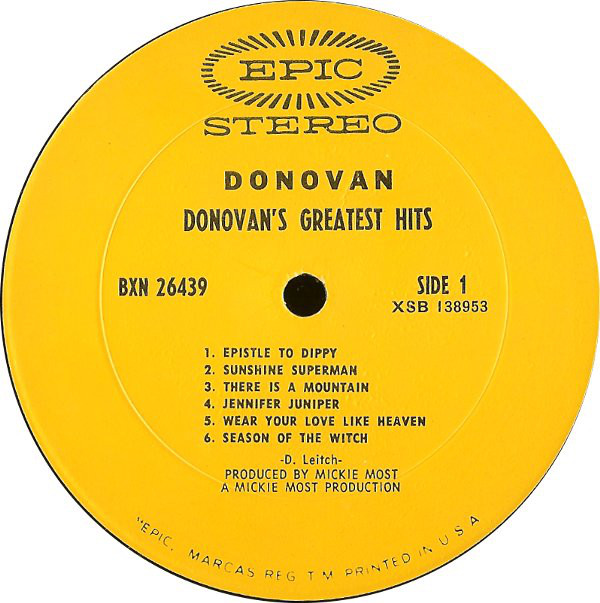 Donovan – Donovan’s Greatest Hits (LP, Comp, Ter) – akerrecords.nl