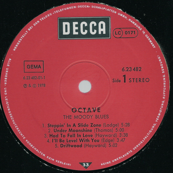 The Moody Blues – Octave (LP, Album, Gat) – akerrecords.nl