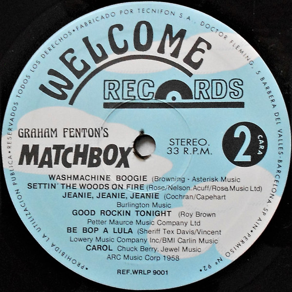 Graham Fenton’s Matchbox – Rock The Box (LP) – akerrecords.nl