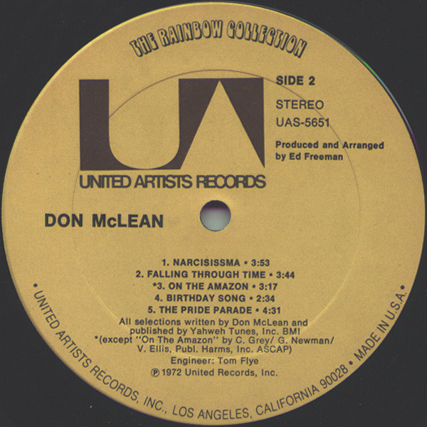 Don McLean – Don McLean (LP, Album, Pre) – akerrecords.nl