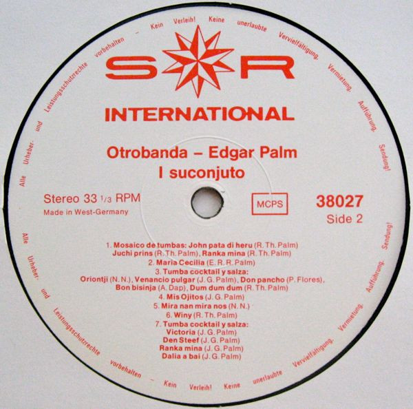 Edgar Palm And His Combo – Otrobanda (LP) – akerrecords.nl