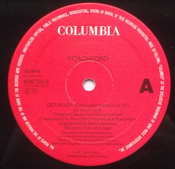 Roachford – Get Ready (Extended Version) (12″, Maxi) – akerrecords.nl