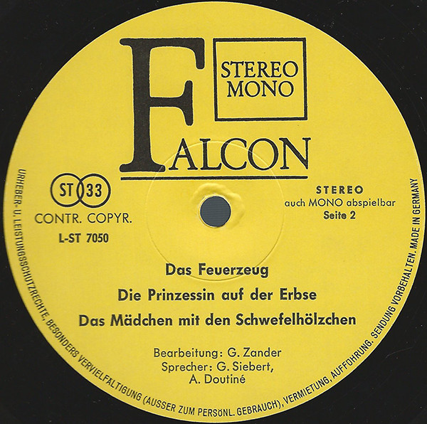 Günter Siebert, Antje Doutiné – Der Standhafte Zinnsoldat (LP ...