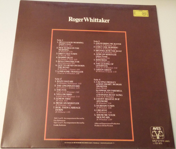 Roger Whittaker – In Concert (2xLP, Album, RE, Gat) – akerrecords.nl
