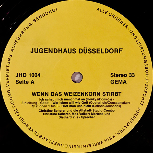 Christine Scherer, Altstadt-Studio-Combo – Wenn Das Weizenkorn Stirbt ...