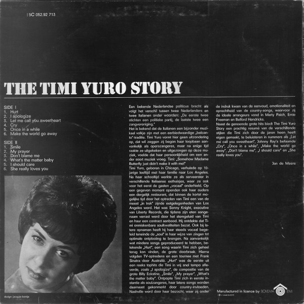 Timi Yuro – The Timi Yuro Story (LP, Comp) – akerrecords.nl