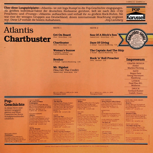 Atlantis (12) – Chartbuster (LP, Comp) – akerrecords.nl