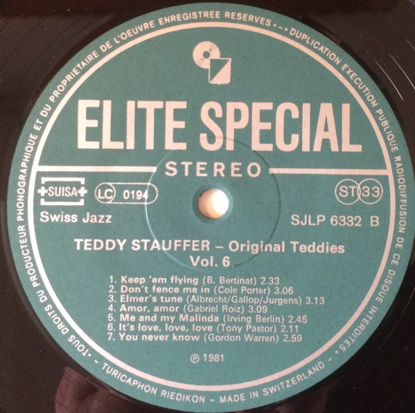 Teddy Stauffer Und Seine Original Teddies – Teddy Stauffer Original ...