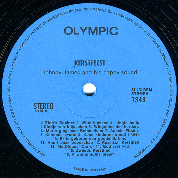 Johnny James And His Happy Sound / Kinderkoor Pippeloentje o.l.v. Ger ...