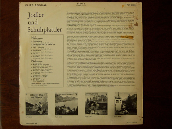 Jodler-Trio Fürk – Jodler Und Schuhplattler (LP) – akerrecords.nl
