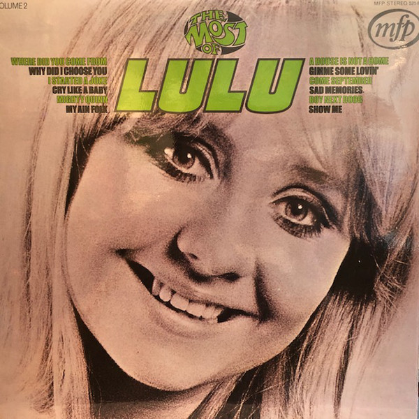 Lulu – The Most Of Lulu (Volume 2) (LP, Album, RE) – akerrecords.nl