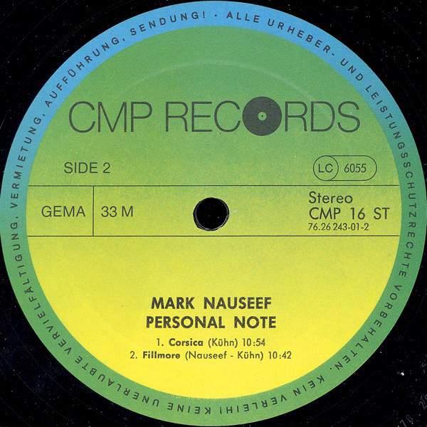 Mark Nauseef – Personal Note (LP, Album) – akerrecords.nl
