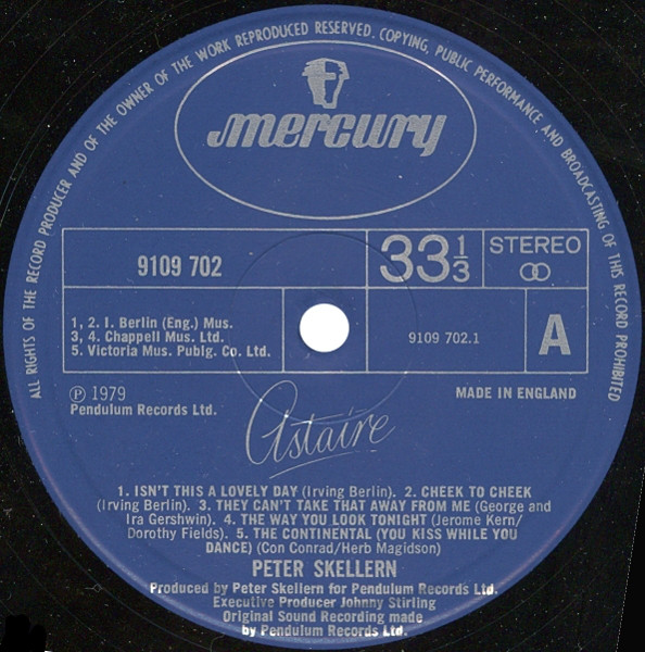 Peter Skellern – Astaire (LP, Album) – akerrecords.nl