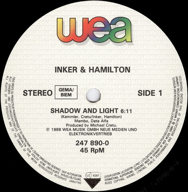 Inker & Hamilton – Shadow And Light (12″, Single) – akerrecords.nl
