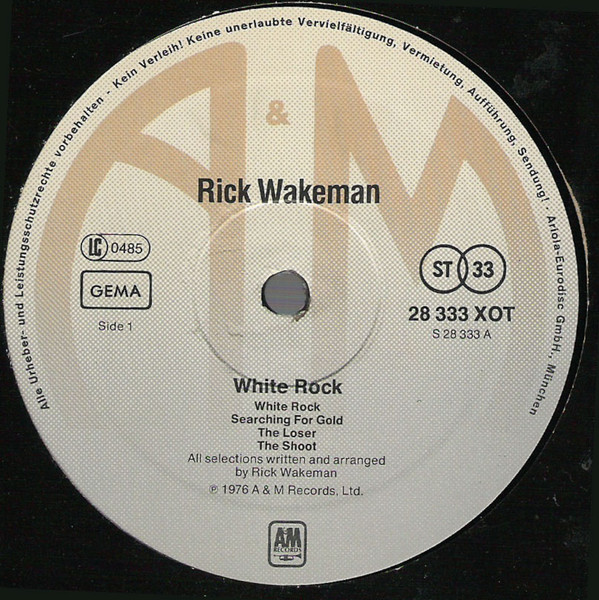 Rick Wakeman – White Rock (LP, Album) – akerrecords.nl