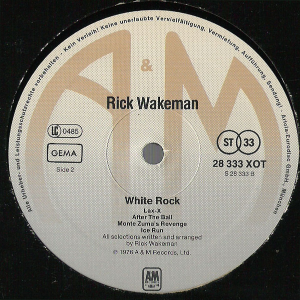 Rick Wakeman – White Rock (LP, Album) – akerrecords.nl