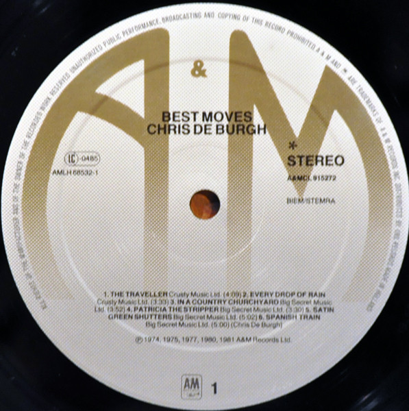 Chris de Burgh – Best Moves (LP, Comp, Club) – akerrecords.nl