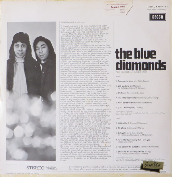 The Blue Diamonds – Gouden Favorieten Parade (LP, Comp) – akerrecords.nl