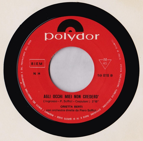 Orietta Berti – Quando L’Amore Diventa Poesia (7″, Mono) – akerrecords.nl