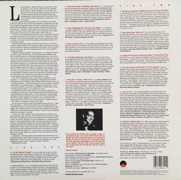 Michael Feinstein Sings Irving Berlin – Remember (LP, Album ...