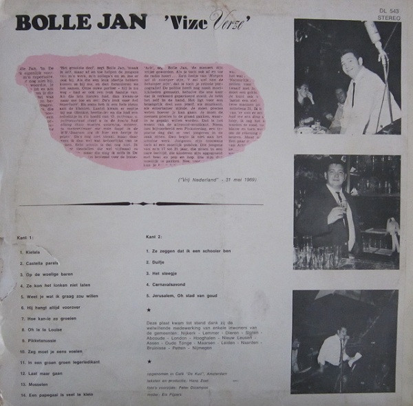 Bolle Jan – Vize Verze (LP, Album) – akerrecords.nl
