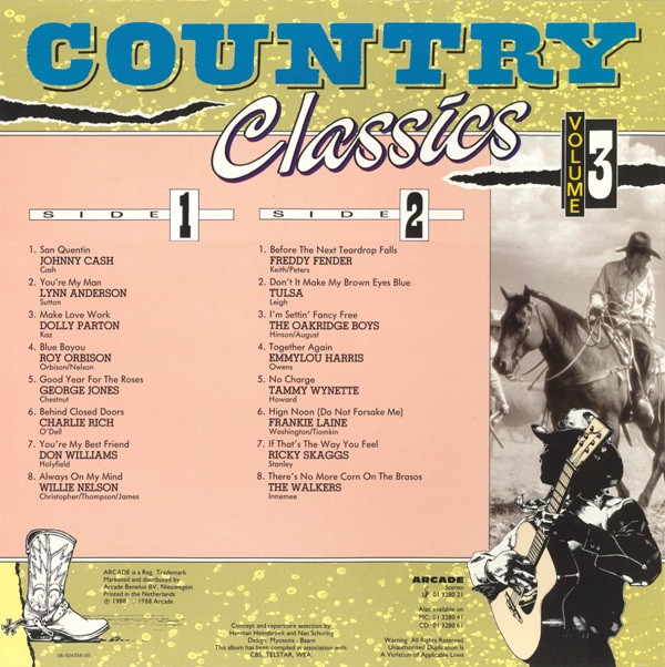 Various – Country Classics Volume 3 (LP, Comp) – akerrecords.nl