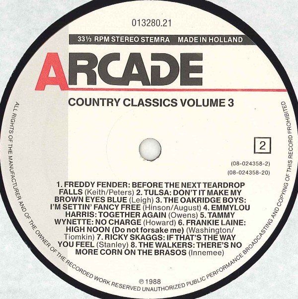 Various – Country Classics Volume 3 (LP, Comp) – akerrecords.nl