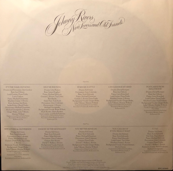 Johnny Rivers – New Lovers And Old Friends (LP, Album) – akerrecords.nl