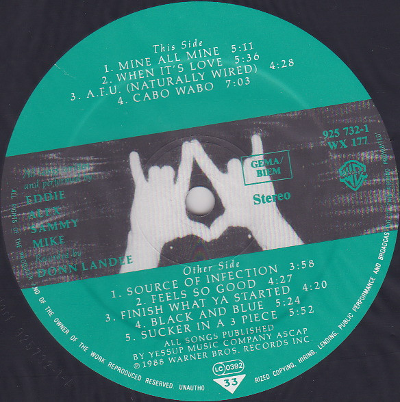 Van Halen – OU812 (LP, Album, Emb) – akerrecords.nl