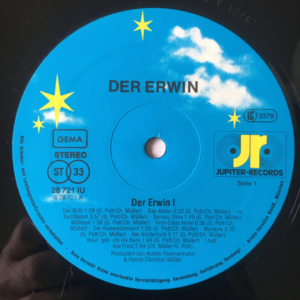 Gerhard Polt – Der Erwin I (LP, Album) – akerrecords.nl
