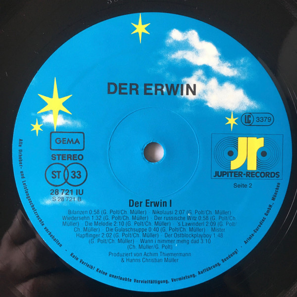 Gerhard Polt – Der Erwin I (LP, Album) – akerrecords.nl
