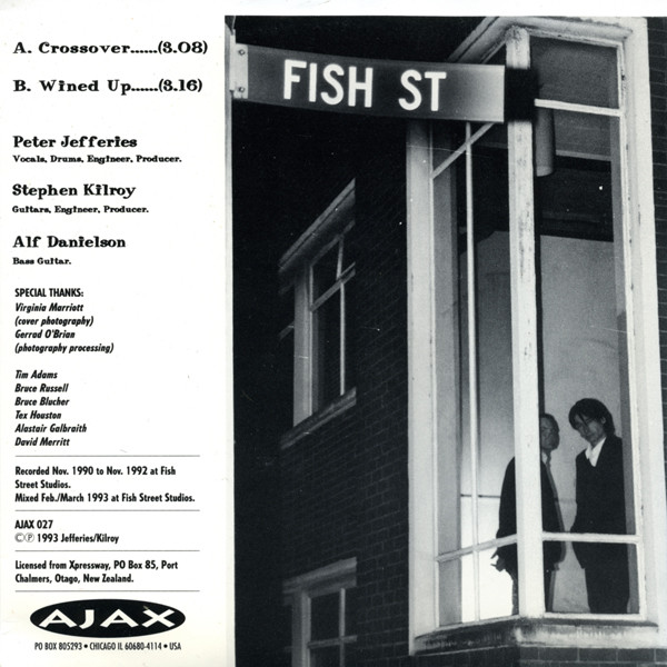 Peter Jefferies & Stephen Kilroy – Crossover (7″) – akerrecords.nl