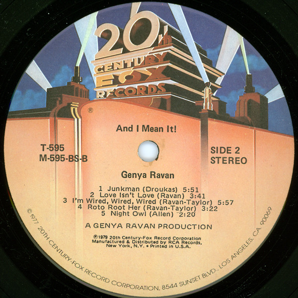 Genya Ravan – …And I Mean It! (LP, Album) – akerrecords.nl