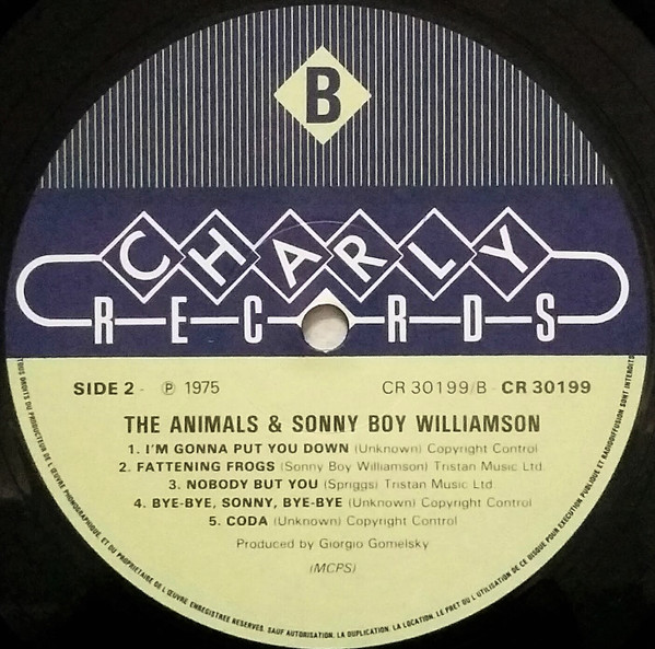 The Animals With Sonny Boy Williamson (2) – The Animals With Sonny Boy Williamson (LP, Album ...