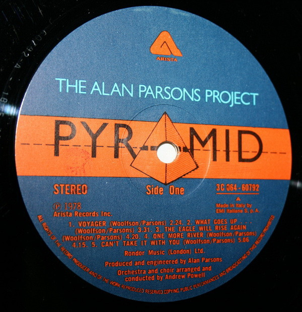 The Alan Parsons Project – Pyramid (LP, Album, Gat) – akerrecords.nl