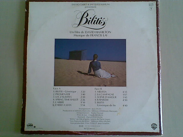Francis Lai – Bilitis (Bande Originale Du Film) (LP, Album, RE, Gat ...