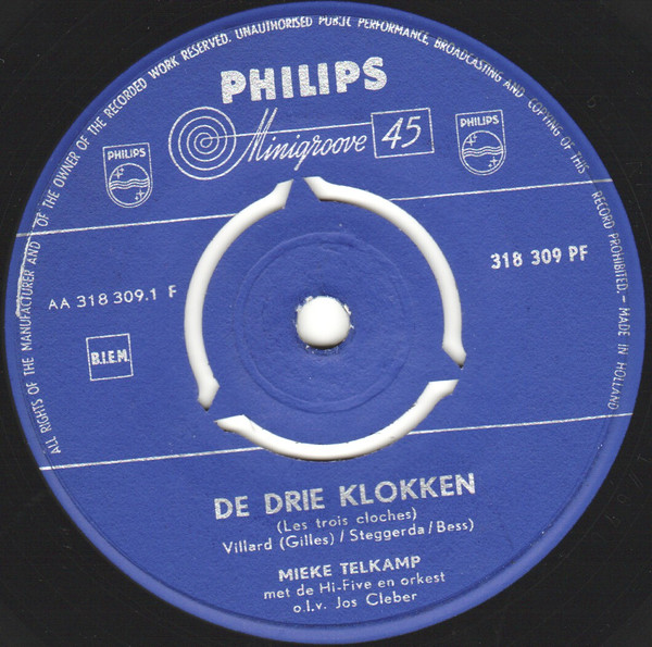 Mieke Telkamp Met Hi-Five (2) En Orkest o.l.v. Jos Cleber – De Drie ...
