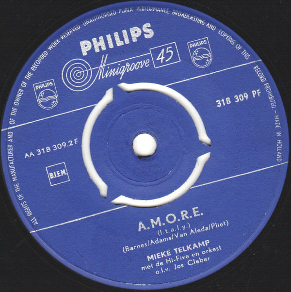 Mieke Telkamp Met Hi-Five (2) En Orkest o.l.v. Jos Cleber – De Drie ...