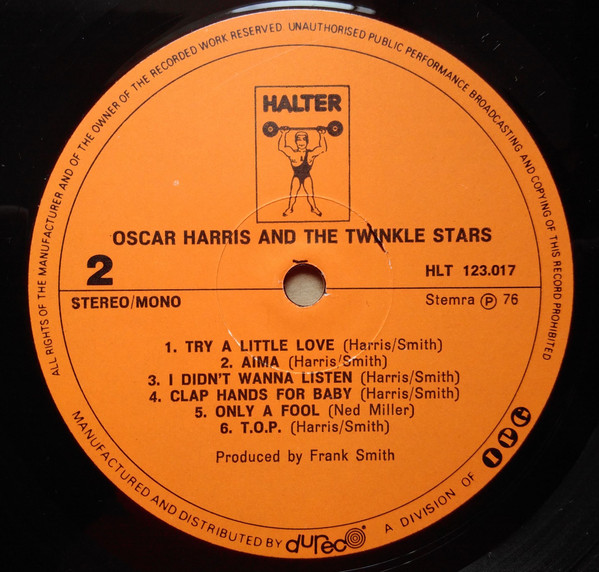 Oscar Harris And The Twinkle Stars – Try A Little Love (LP, Album ...