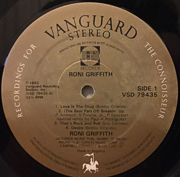 Roni Griffith – Roni Griffith (LP, Album) – akerrecords.nl