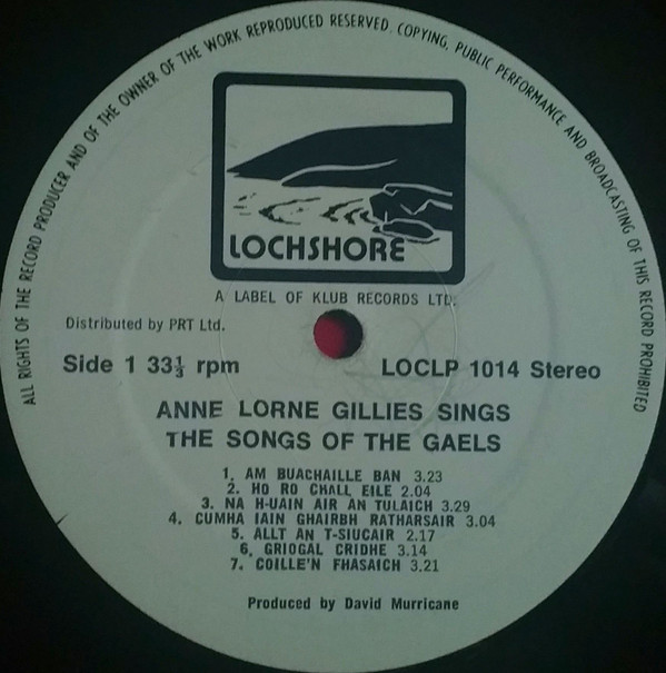 Anne Lorne Gillies – Anne Lorne Gillies Sings The Songs Of The Gael (LP ...